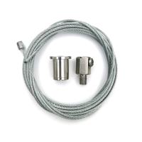 China Factory Outlet LED Pendant Lighting Suspension Kit Copper Wire Rope Clip Light Hanging Ceiling Mounts Steel Wire Cable Gripper for sale