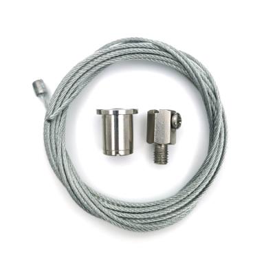 China Factory Outlet LED Pendant Lighting Suspension Kit Copper Wire Rope Clip Light Hanging Ceiling Mounts Steel Wire Cable Gripper for sale