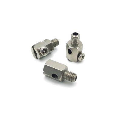 China Two-Way Wire Looping Nickel Cable Gripper Copper Cable Clamp Wire Rope Lock Clips for sale