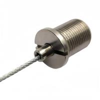 China Quick Copper Linker Male Threaded Cable Gripper Tool Brass Material Wire Rope Clip for Lighting Accessories for sale