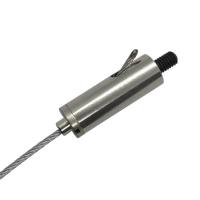 China Stainless Steel Cable Gripper External Thread for Suspended Ceiling Organizer Wire Rope Clamping Grippers Included for sale
