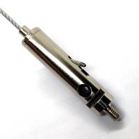 China Stainless Steel Cable Gripper External Thread for Suspended Ceiling Organizer Wire Rope Clamping Grippers Included for sale