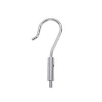 China High Quality Brass Cable Gripper Adjustable Suspension Hook Hardware Fitting Ceiling Suspension System Light Sign Hanging Clamp for sale