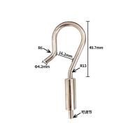 China High Quality Brass Cable Gripper Adjustable Suspension Hook Hardware Fitting Ceiling Suspension System Light Sign Hanging Clamp for sale