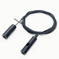 China Custom Black Coated Wire Rope Cable Suspension Kit High Quality Ceiling Hanging Wire Hook Fitting Hardware Supply for sale