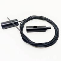 China Custom Black Coated Wire Rope Cable Suspension Kit High Quality Ceiling Hanging Wire Hook Fitting Hardware Supply for sale