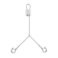 China Adjustable Two Way Wire Looping Cable Grippers Hanging Suspension Kits Spring Hook Hardware Fitting for sale