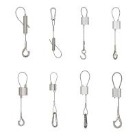 China Adjustable Two Way Wire Looping Cable Grippers Hanging Suspension Kits Spring Hook Hardware Fitting for sale