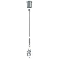 China Stainless Steel Wire Sling Sets Adjustable Wire Gripper Ceiling Coupler Cable Suspension Kit Track Light for sale