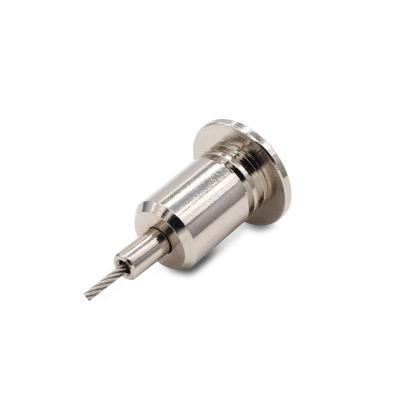 China Lighting Suspension System Wire Rope Connector Durable Ceiling Hanging Clip Brass Adjuster Custom Industrial Hardware Fitting For Commercial Lamp Installation for sale