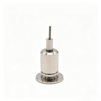 China Lighting Suspension System Wire Rope Connector Durable Ceiling Hanging Clip Brass Adjuster Custom Industrial Hardware Fitting For Commercial Lamp Installation for sale