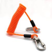China Factory Direct OEM Disc Lock Reminder Cable Bike Motorcycle Alarm Safety Lanyard Spring Coil Wire Looped for sale