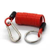 China Factory Direct OEM Disc Lock Reminder Cable Bike Motorcycle Alarm Safety Lanyard Spring Coil Wire Looped for sale
