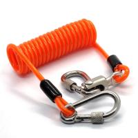 China Factory Direct OEM Disc Lock Reminder Cable Bike Motorcycle Alarm Safety Lanyard Spring Coil Wire Looped for sale