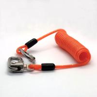 China Factory Direct OEM Disc Lock Reminder Cable Bike Motorcycle Alarm Safety Lanyard Spring Coil Wire Looped for sale