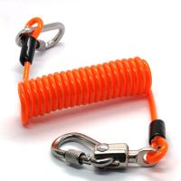 China Factory Direct OEM Disc Lock Reminder Cable Bike Motorcycle Alarm Safety Lanyard Spring Coil Wire Looped for sale