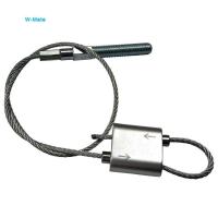 China Cable Gripper Aircraft Cable Hanger Wire Rope Clip for Galvanized Looped Eyelet Cable HS Code for sale
