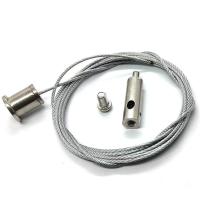 China Wholesale Adjustable Brass Suspension Kit with Copper Cable Gripper Wire Rope Clip for LED Lights for sale