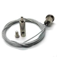 China Wholesale Adjustable Brass Suspension Kit with Copper Cable Gripper Wire Rope Clip for LED Lights for sale