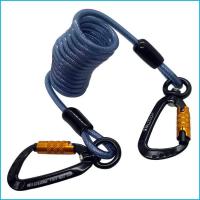 China Metal Spring Coil Safety Tool Lanyard High Durability Carabiner Easy Installation Anti Fall Rope for Industrial Outdoor Working for sale