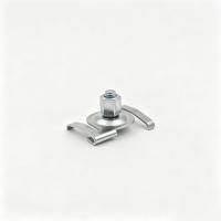 China Adjustable Screw T Bar Twist Gripper Ceiling Grid Clamp T Clip Track Cable Holding Component For Ceiling Light Fixture for sale