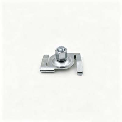 China Adjustable Screw T Bar Twist Gripper Ceiling Grid Clamp T Clip Track Cable Holding Component For Ceiling Light Fixture for sale