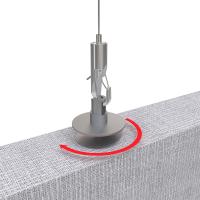China Adjustable Metal Hanging Kit Acoustic Panel Suspension System Custom Cable Gripper Hook ISO9001 Certified Custom Surface Finish for sale