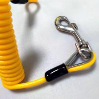 China New Designed Coating PU Safety Spring Lanyard / Ergodyne Wrist Tool Lanyard for sale