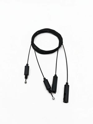 China Factory OEM Custom Black Adjustable Cable Gripper Complete Brass Wire Rope EDP Coated Indoor Ceiling Lamp Suspension Accessory for sale