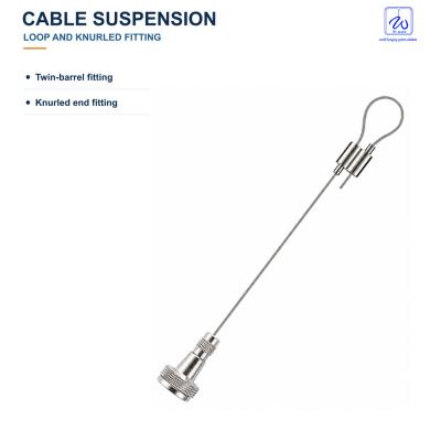 China Two-Way Wire Rope Lock with Loop Cable Assembly for sale