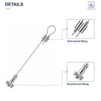 China Two-Way Wire Rope Lock with Loop Cable Assembly for sale