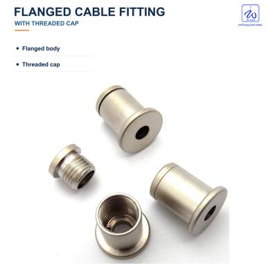 China Flanged Cable Fitting with Threaded Cap for sale
