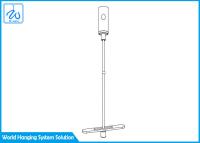 China Adjustable LED Lighting Cable Suspension Kit Air Hanging Silver Color SGS Listed for sale