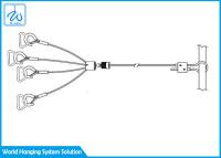 China Industrial HVAC Hanging Kit Air Duct Tail Suspension System 2 / 5mm Cable Diameter for sale