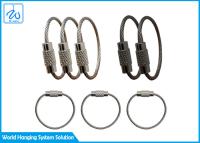 China Durable Sturdy Cable Loop Key Ring For Outdoor Hiking 7 * 7 Wire Construction for sale