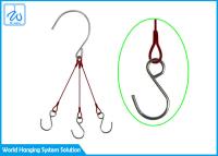 China Surface PVC Wire Rope Suspension Systems , Hook Steel Cable Hanging System for sale