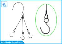 China Surface PVC Wire Rope Suspension Systems , Hook Steel Cable Hanging System for sale