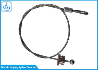 China Metal Color Extension Spring Safety Cable With Eye Ceiling Lighting Suspension Kit for sale