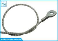 China High Tensile Force Extension Spring Safety Cable 4mm Stainless Steel Wire Rope With Eye Terminal for sale