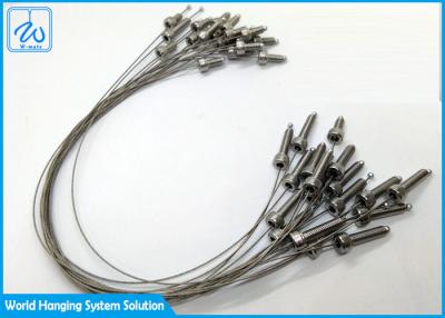 China Customizable 7x7 Stainless Steel Wire Rope With Screw 0.8mm For Hanging Lighting for sale