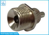 China Aircraft Cable Hanging Systems Cross Knurled Cable Wire Gripper With Male Thread for sale