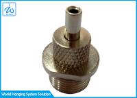 China Aircraft Cable Hanging Systems Cross Knurled Cable Wire Gripper With Male Thread for sale