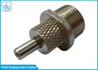 China Aircraft Cable Hanging Systems Cross Knurled Cable Wire Gripper With Male Thread for sale