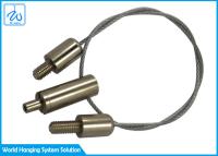 China Steel Wire Cable Grippers Herringbone Suspension Kit For Ceiling Lights Chandeliers for sale