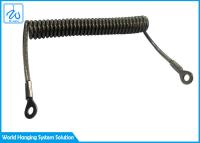 China Prevent Loss Extension Spring Safety Cable Plastic Coated Stainless Steel Wire Rope for sale
