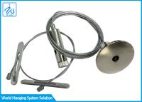China Custom Made Cable Suspension Kit / Led Panel Light Suspension Kit Brass + Steel for sale