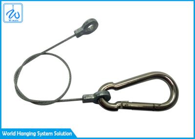 China Customize Products Ring Eye Wire Rope Sling With Mountaineering Buckle for sale