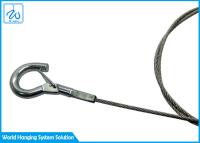 China High Tensile Stainless Steel Wire Rope Sling 1/16 With Double Spring Hook for sale