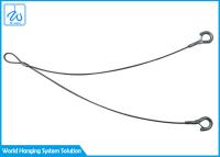 China Galvanized Steel Wire Rope Sling 2 - Leg Wiht Hooks For Plant Hanging Basket for sale