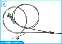 China 2 - Leg  7x7 Wire Rope Sling Assembly With Paddle Ends For Plant Hanging Basket for sale